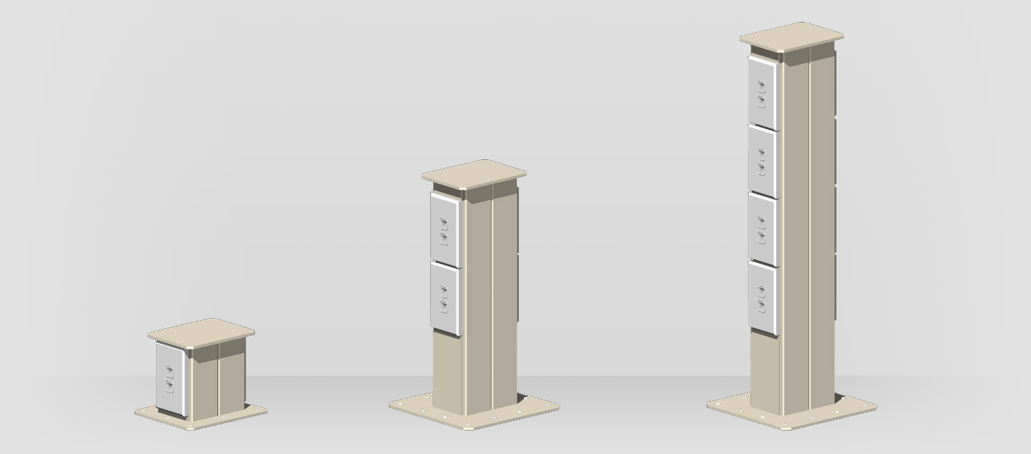 Pedestals | Multi Channel & Network Cable Management Systems NZ, Interserv